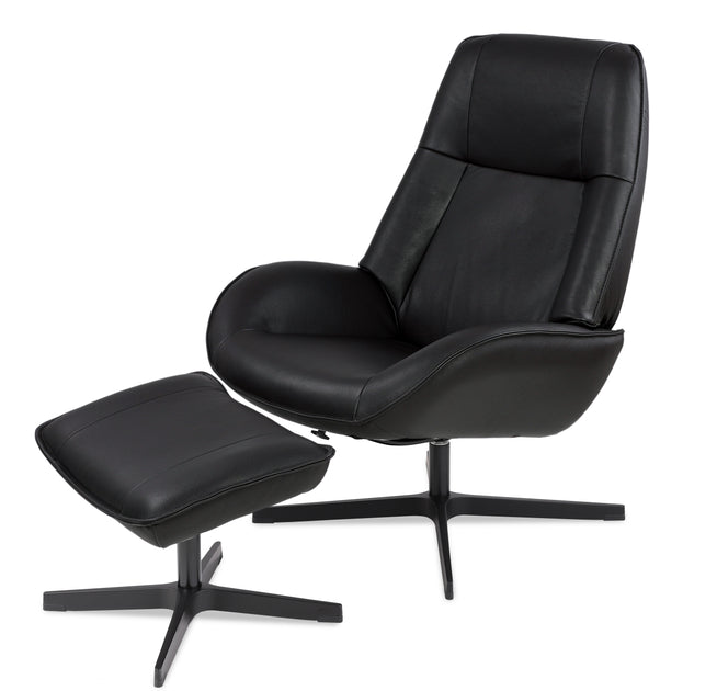 KEBE ROMA tv-tuoli Balder-nahkaverhoilulla + rahi – Stemma.fi