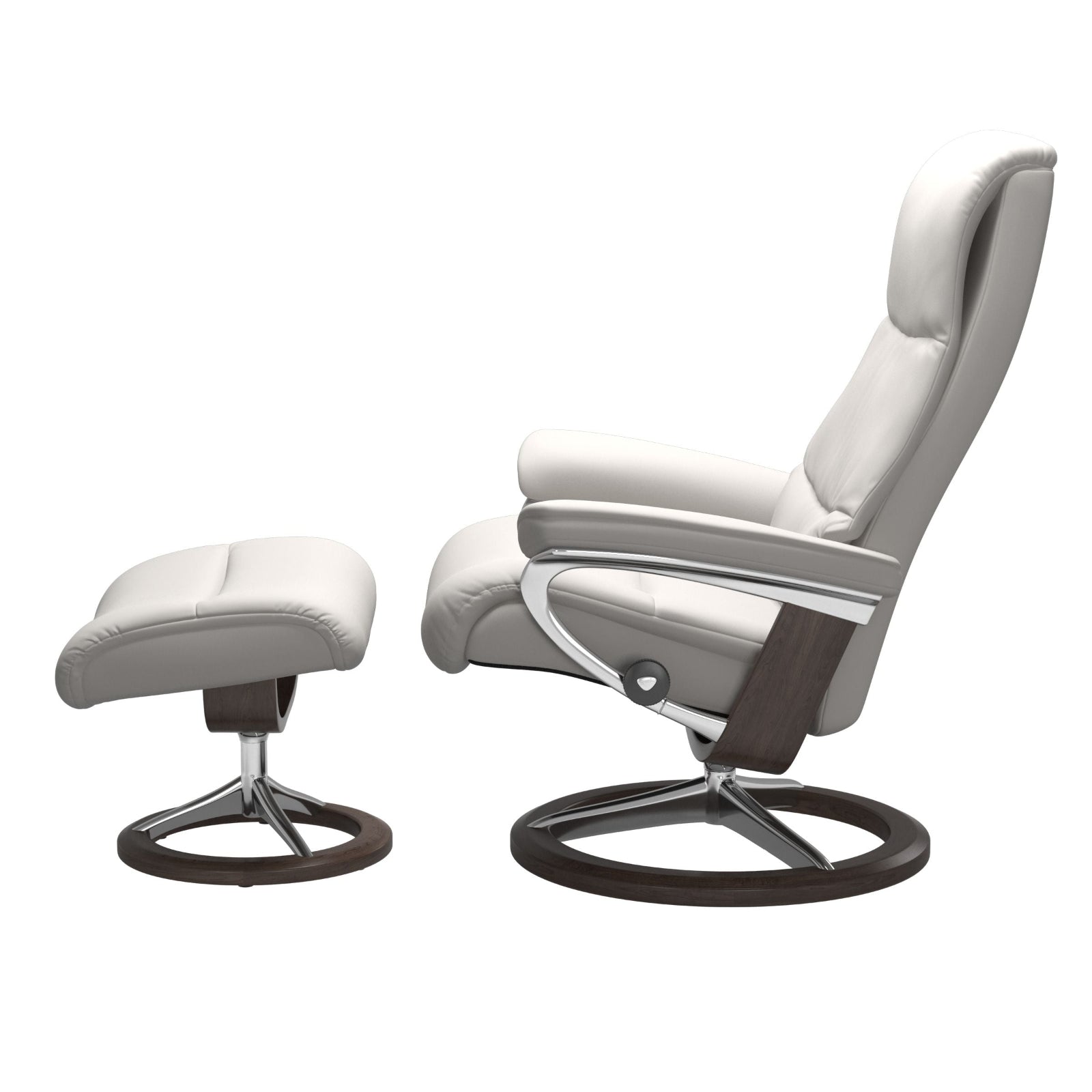 STRESSLESS VIEW M SIGNATURE tv-tuoli + rahi Batick nahkaverhoilulla ...